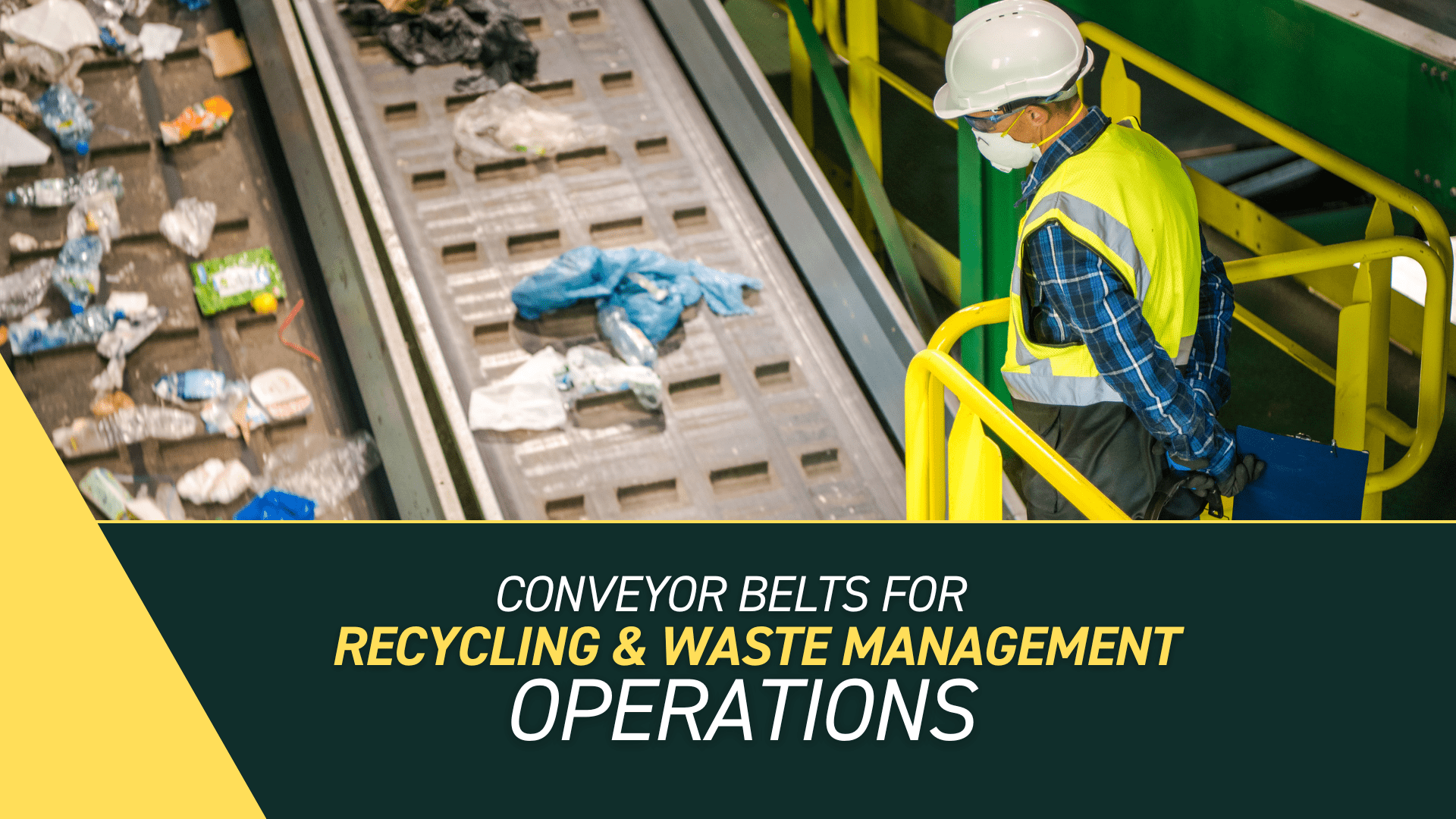 Conveyor Belts for Recycling and Waste Management Operations | Smiley ...